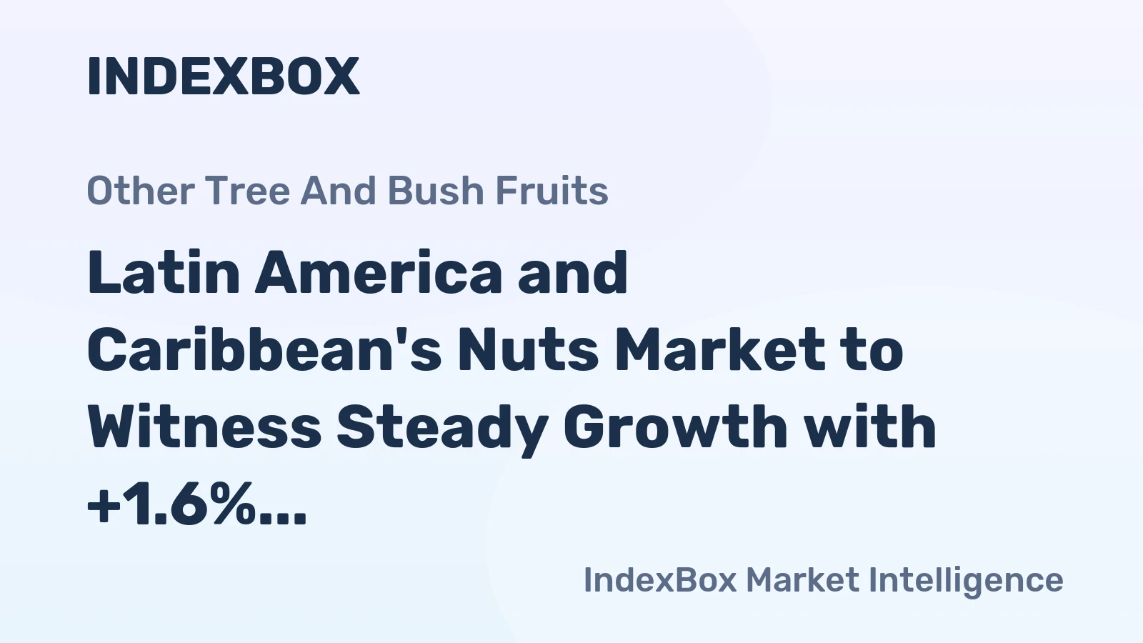 Latin America and Caribbean's Nuts Market to Witness Steady Growth with +1.6% CAGR through 2035, Reaching $3.8B in Value
