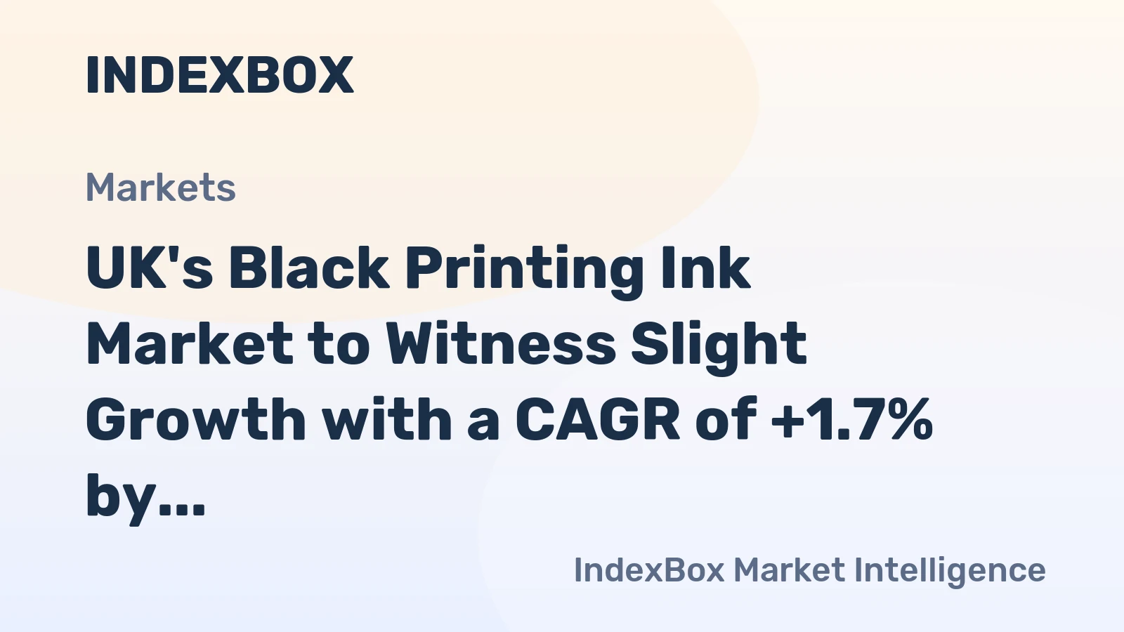 UK's Black Printing Ink Market to Witness Slight Growth with a CAGR of +1.7% by 2035