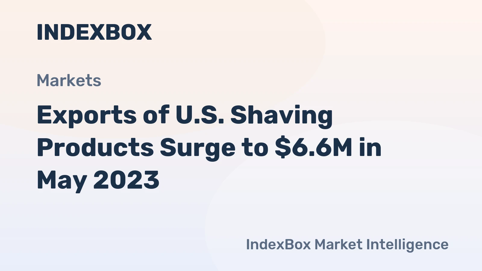 Exports of U.S. Shaving Products Surge to $6.6M in May 2023