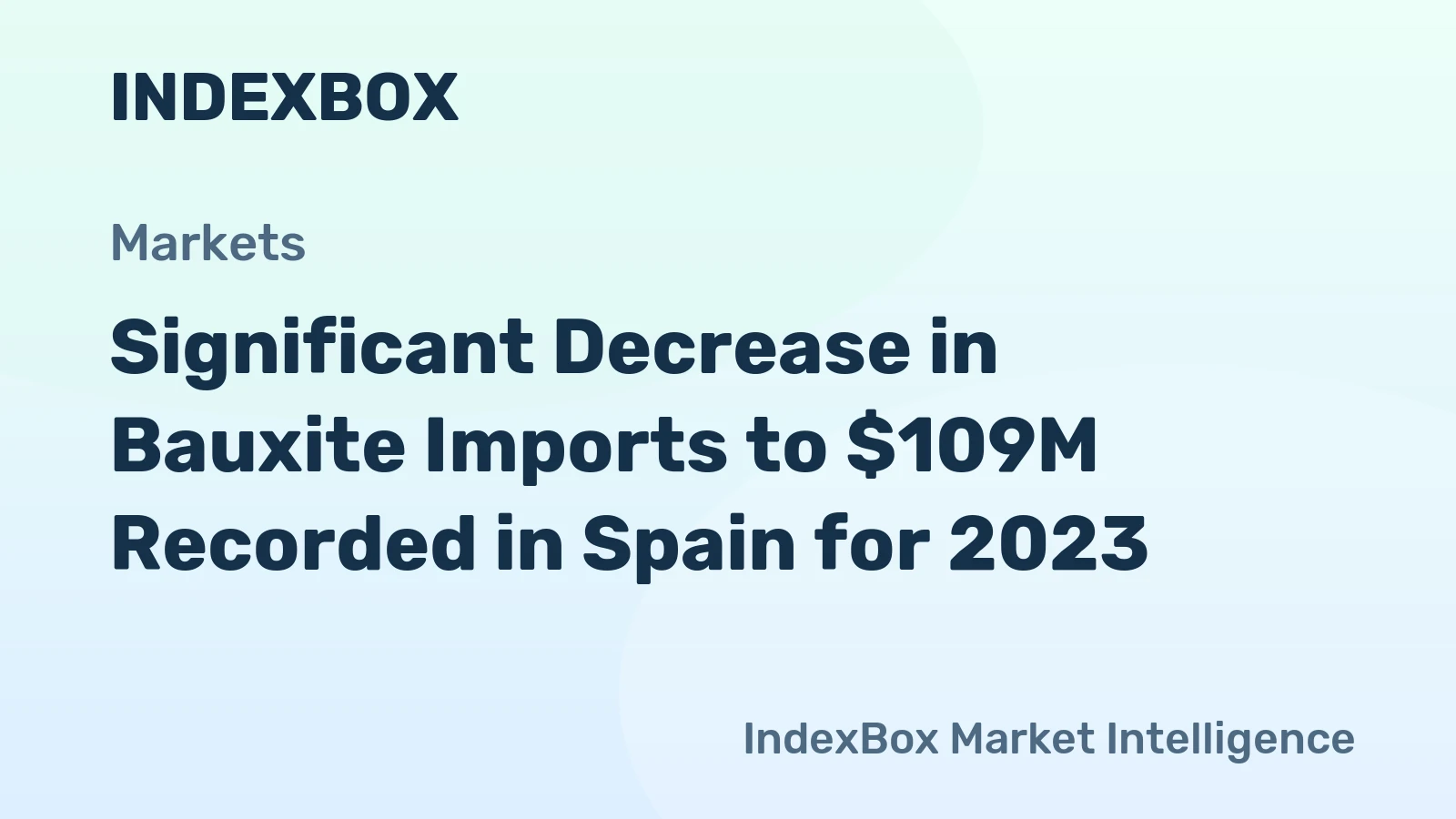 Significant Decrease in Bauxite Imports to $109M Recorded in Spain for 2023