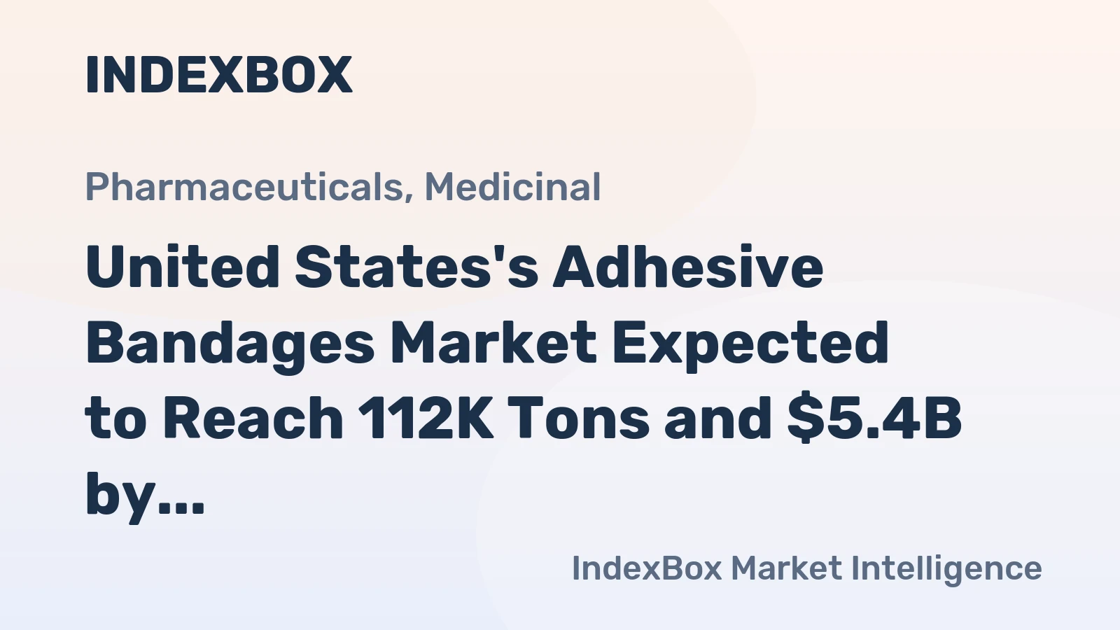 United States's Adhesive Bandages Market Expected to Reach 112K Tons and $5.4B by 2035