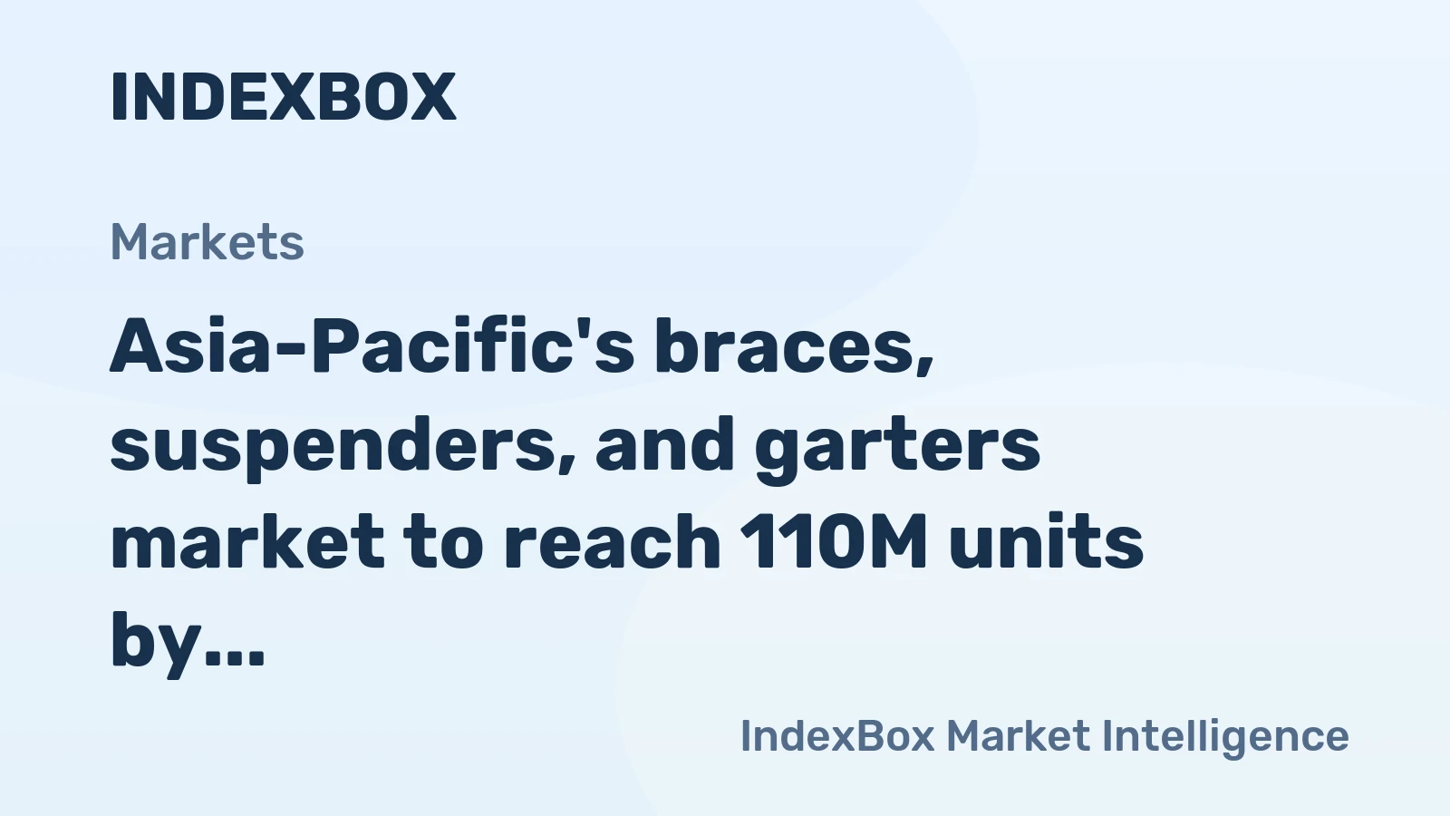 Asia-Pacific's braces, suspenders, and garters market to reach 110M units by 2035, growing at a decelerating CAGR of +1.0%.