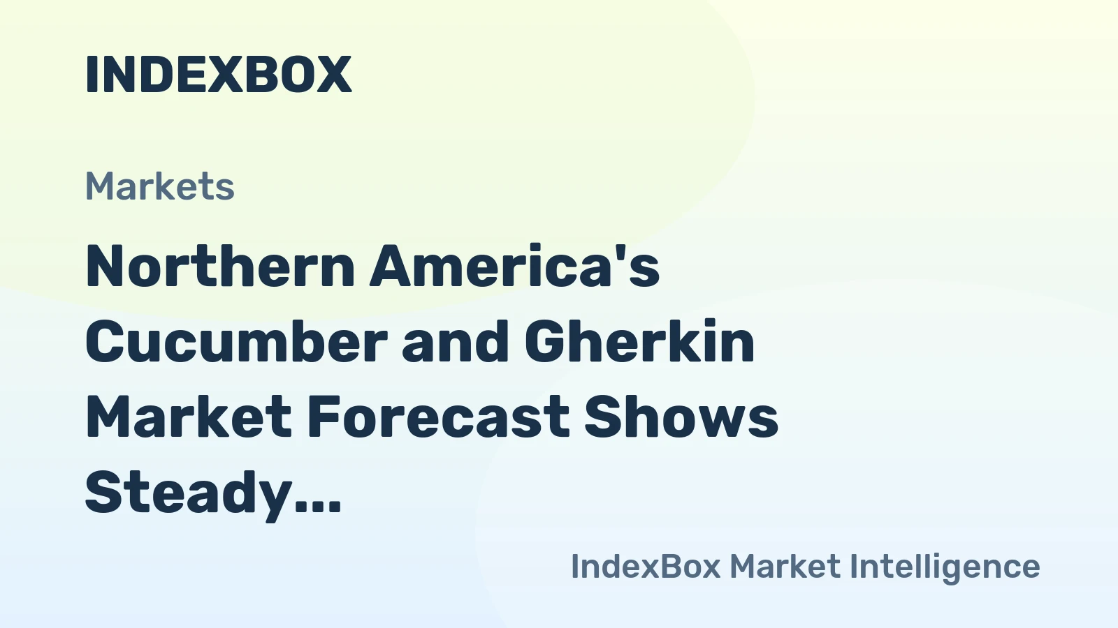 Northern America's Cucumber and Gherkin Market Forecast Shows Steady 1.1% CAGR Growth Through 2035