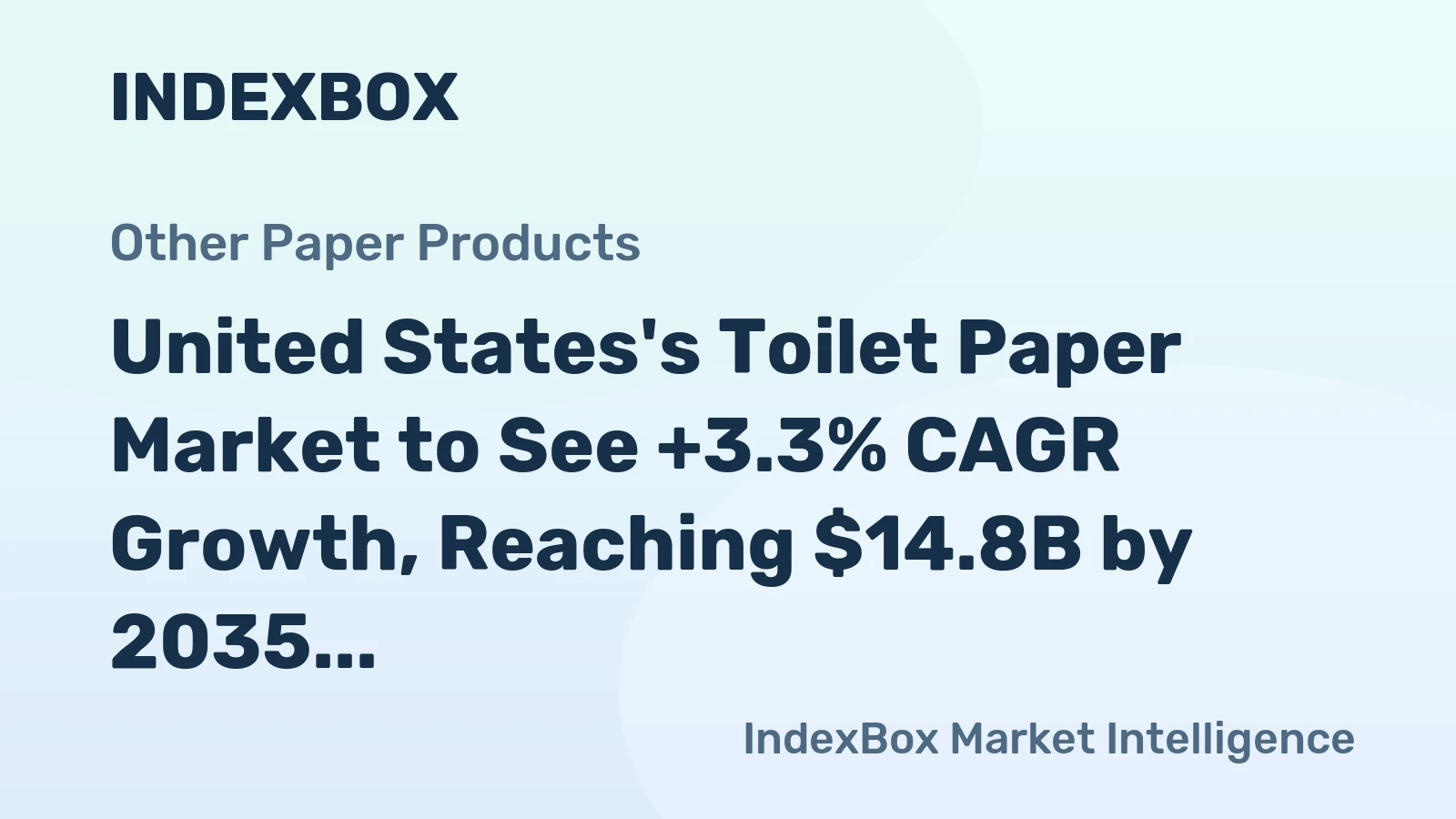 United States's Toilet Paper Market to See +3.3% CAGR Growth, Reaching $14.8B by 2035