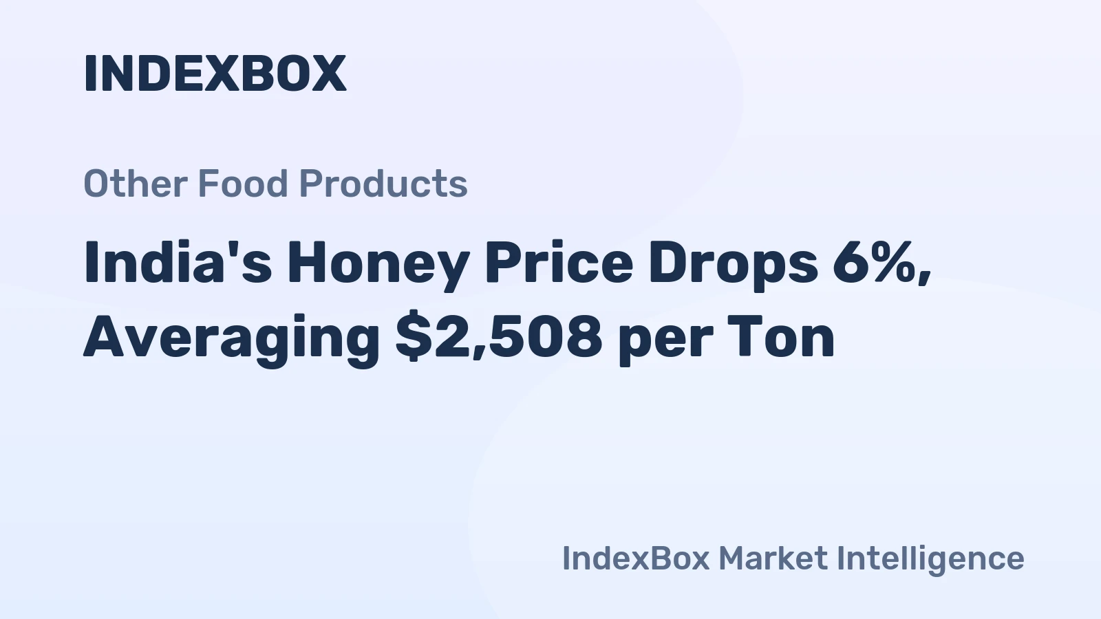 India's Honey Price Drops 6%, Averaging $2,508 per Ton