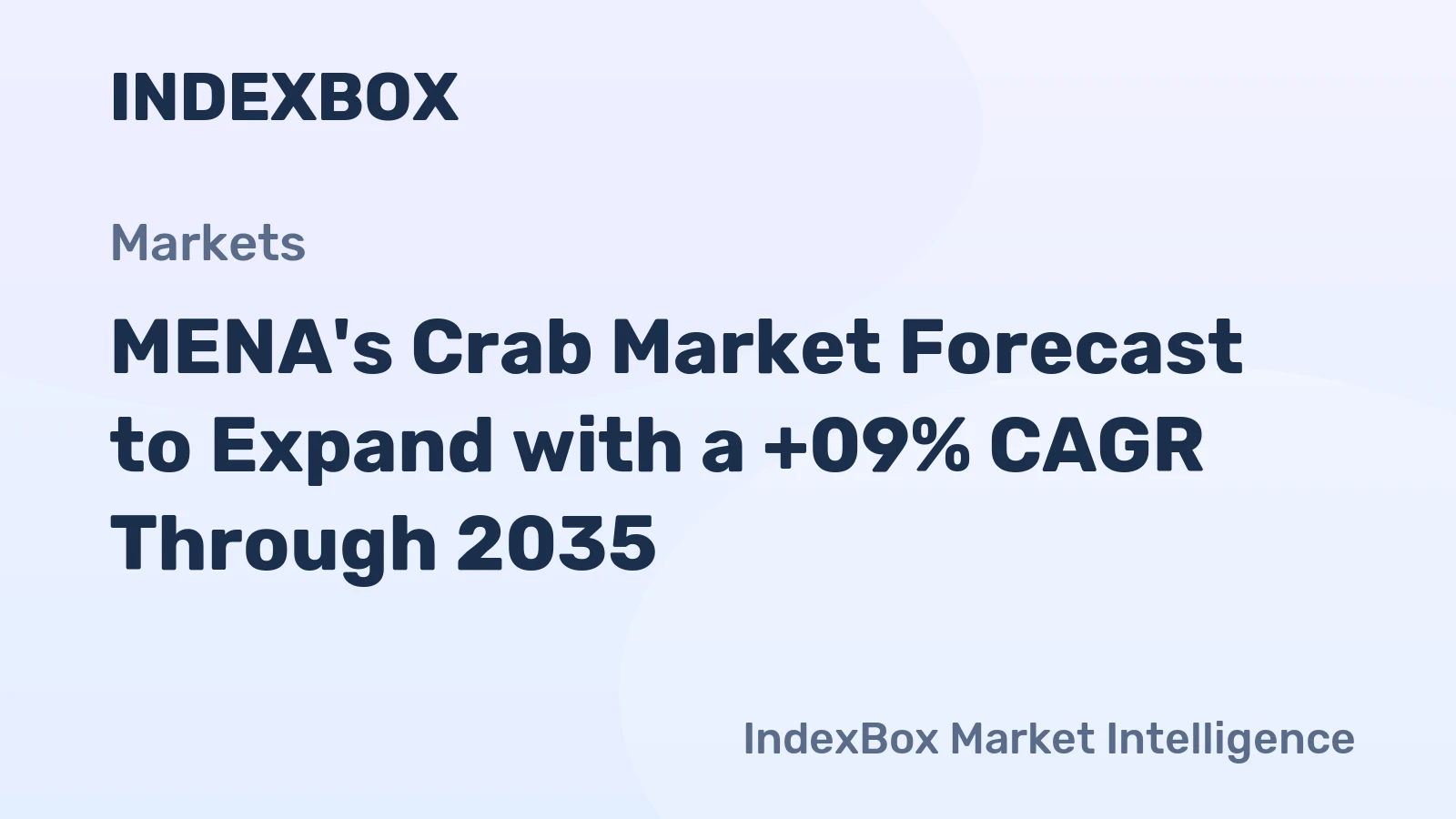 MENA's Crab Market Forecast to Expand with a +09% CAGR Through 2035