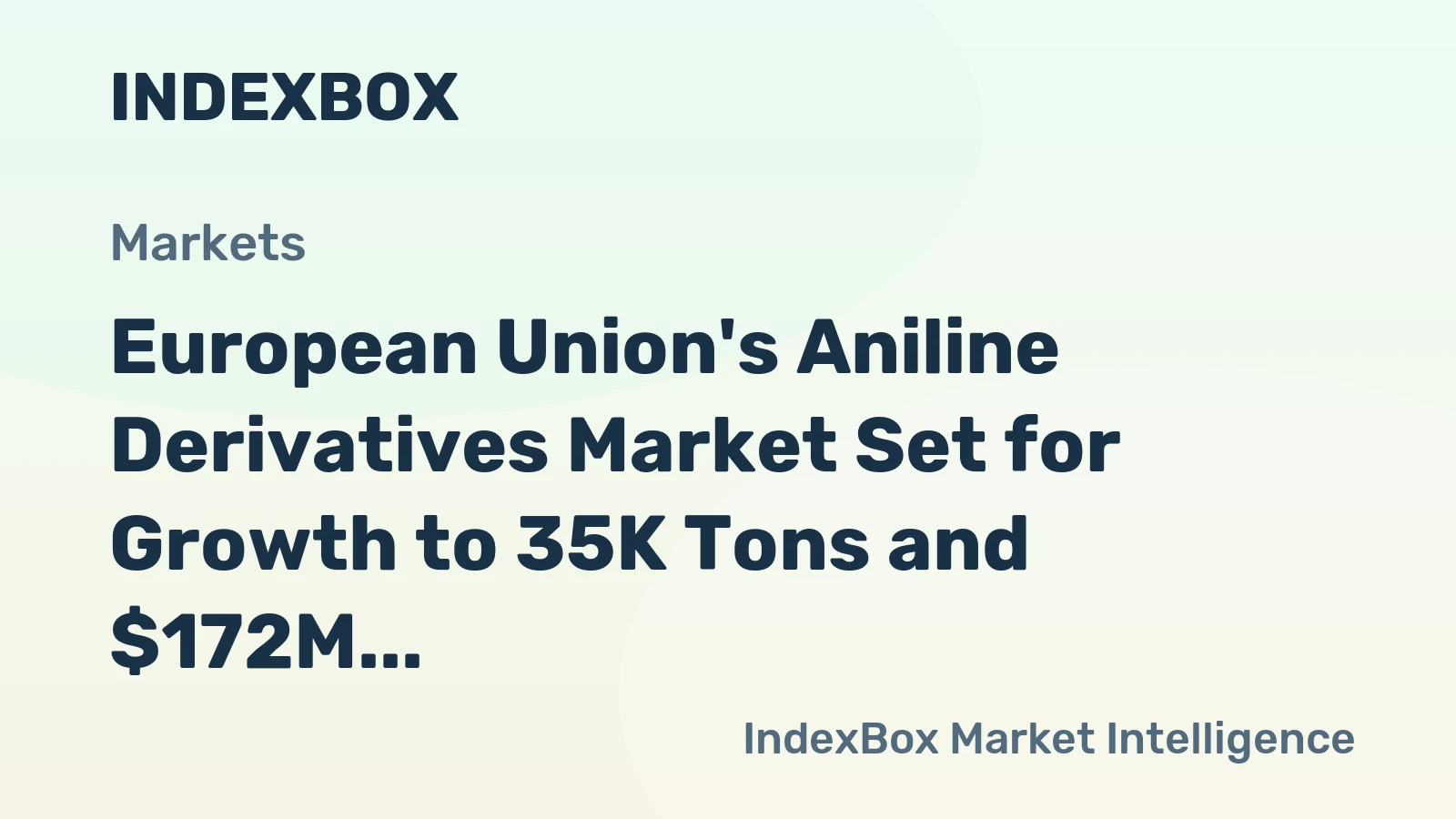 European Union's Aniline Derivatives Market Set for Growth to 35K Tons and $172M by 2035