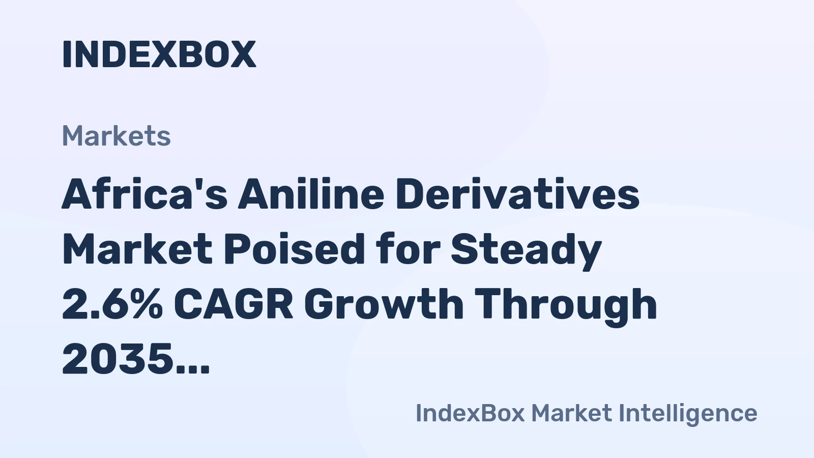 Africa's Aniline Derivatives Market Poised for Steady 2.6% CAGR Growth Through 2035