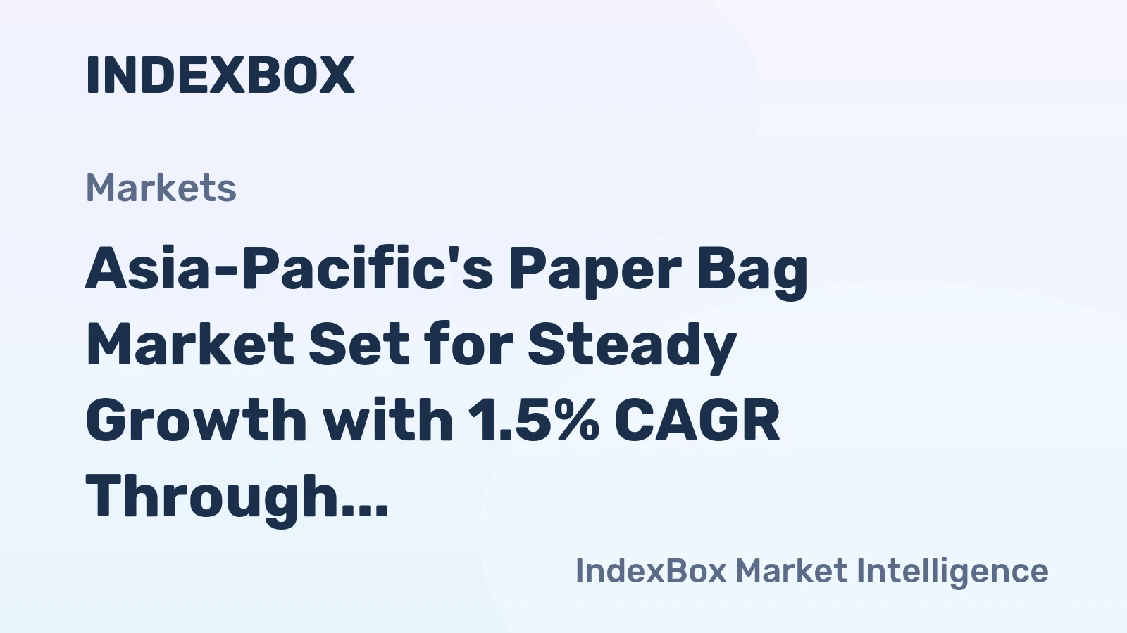 Asia-Pacific's Paper Bag Market Set for Steady Growth with 1.5% CAGR Through 2035