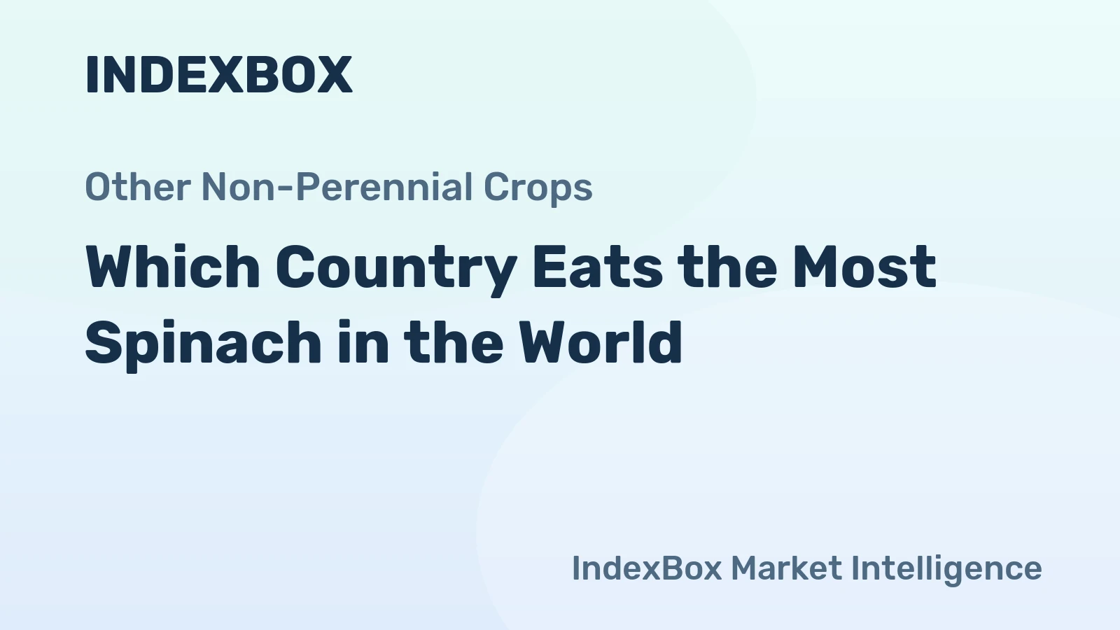 Which Country Eats the Most Spinach in the World?