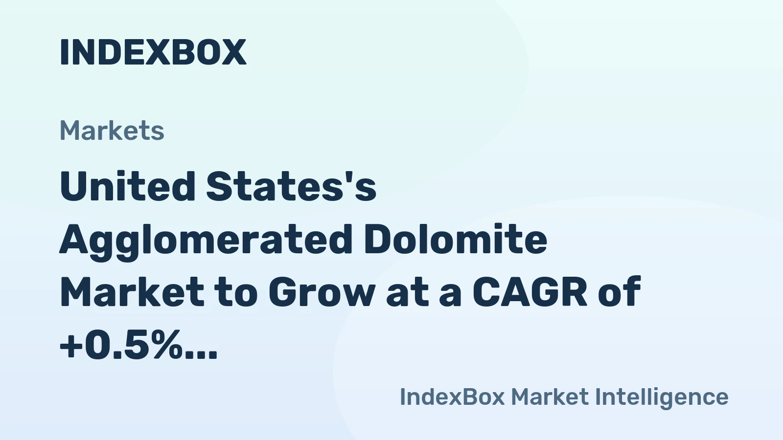 United States's Agglomerated Dolomite Market to Grow at a CAGR of +0.5% until 2035, Reaching 7.4K Tons