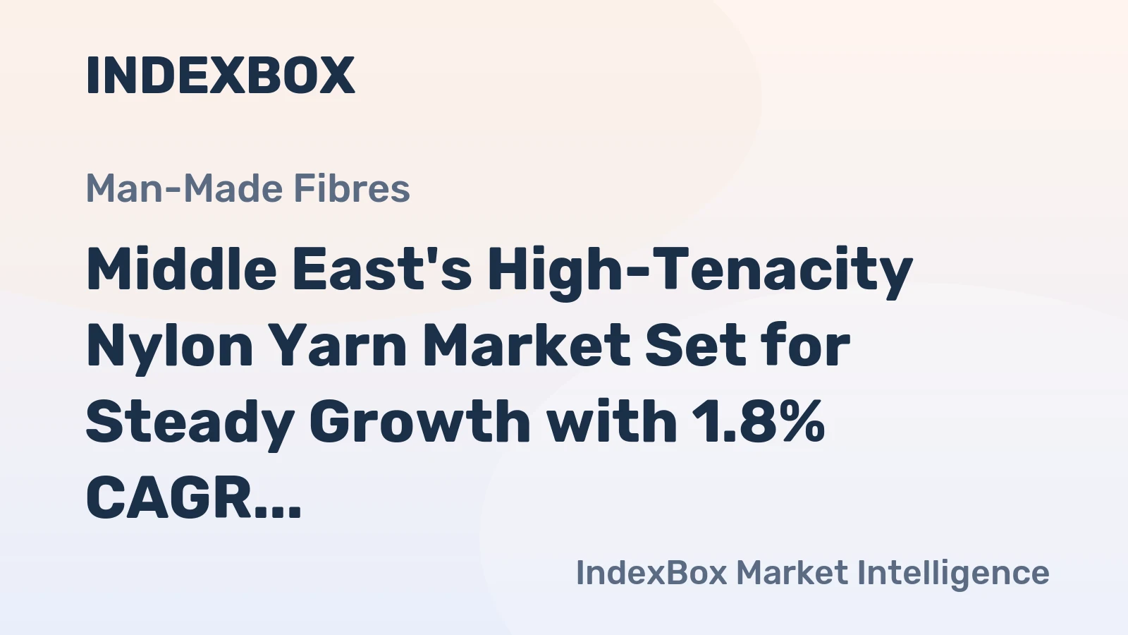 Middle East's High-Tenacity Nylon Yarn Market Set for Steady Growth with 1.8% CAGR in Value Through 2035