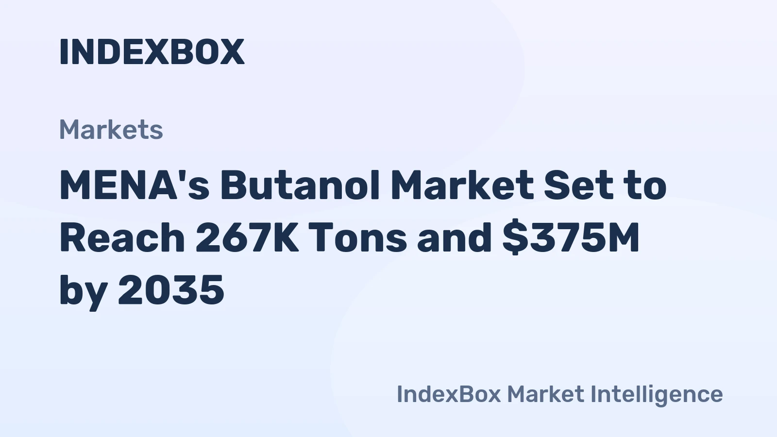 MENA's Butanol Market Set to Reach 267K Tons and $375M by 2035
