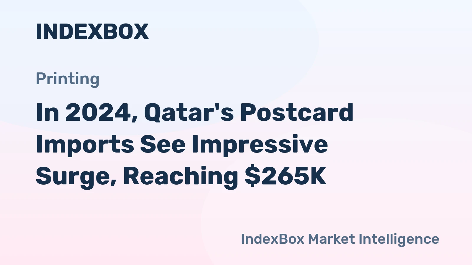 In 2024, Qatar's Postcard Imports See Impressive Surge, Reaching $265K