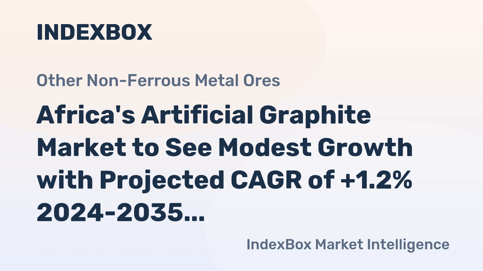 Africa's Artificial Graphite Market to See Modest Growth with Projected CAGR of +1.2% 2024-2035