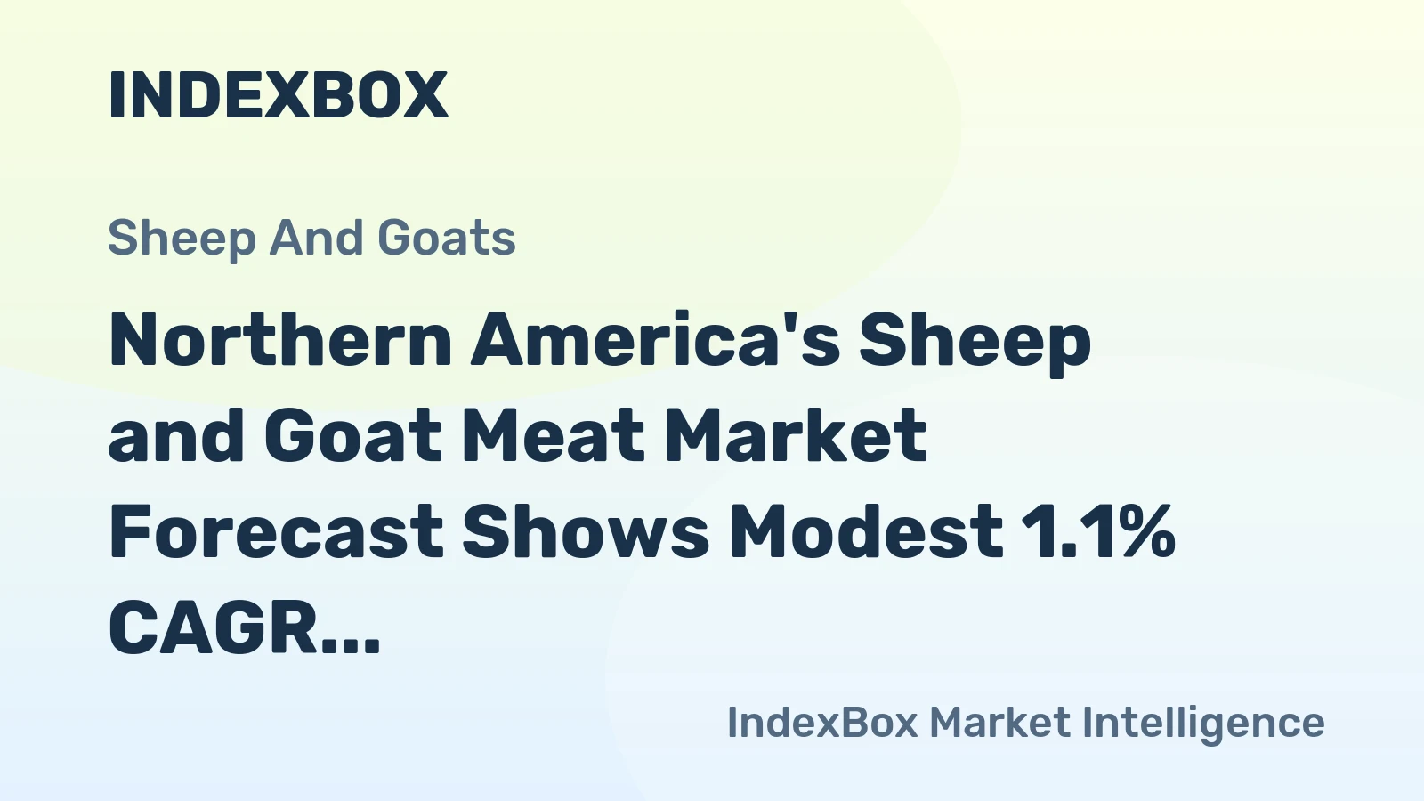 Northern America's Sheep and Goat Meat Market Forecast Shows Modest 1.1% CAGR Growth Through 2035