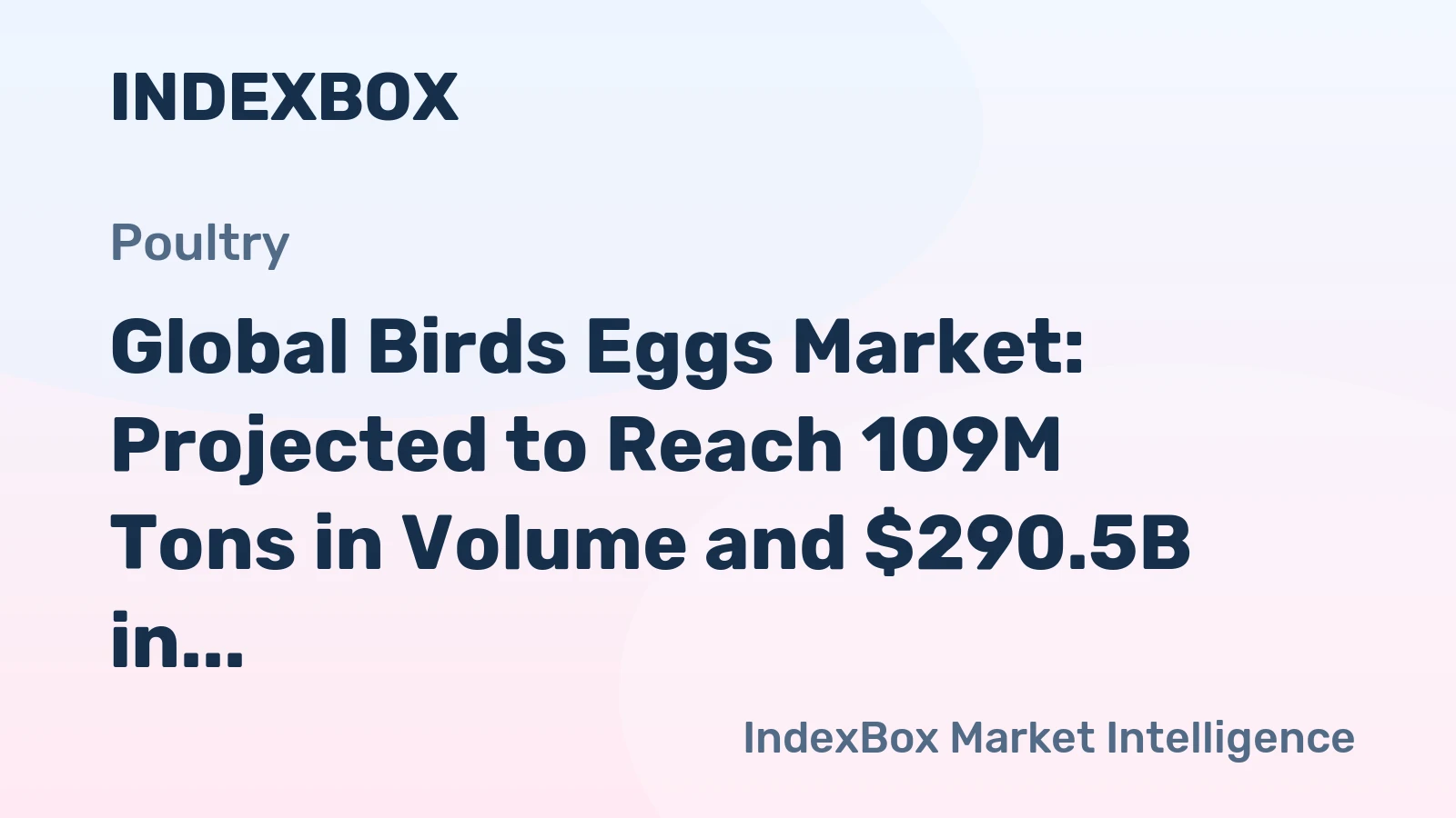 Global Birds Eggs Market: Projected to Reach 109M Tons in Volume and $290.5B in Value by 2035