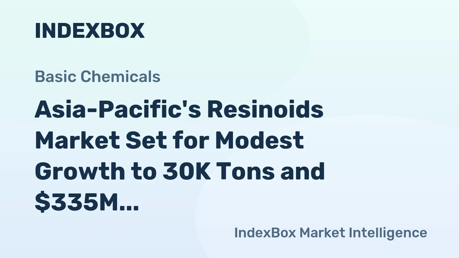 Asia-Pacific's Resinoids Market Set for Modest Growth to 30K Tons and $335M