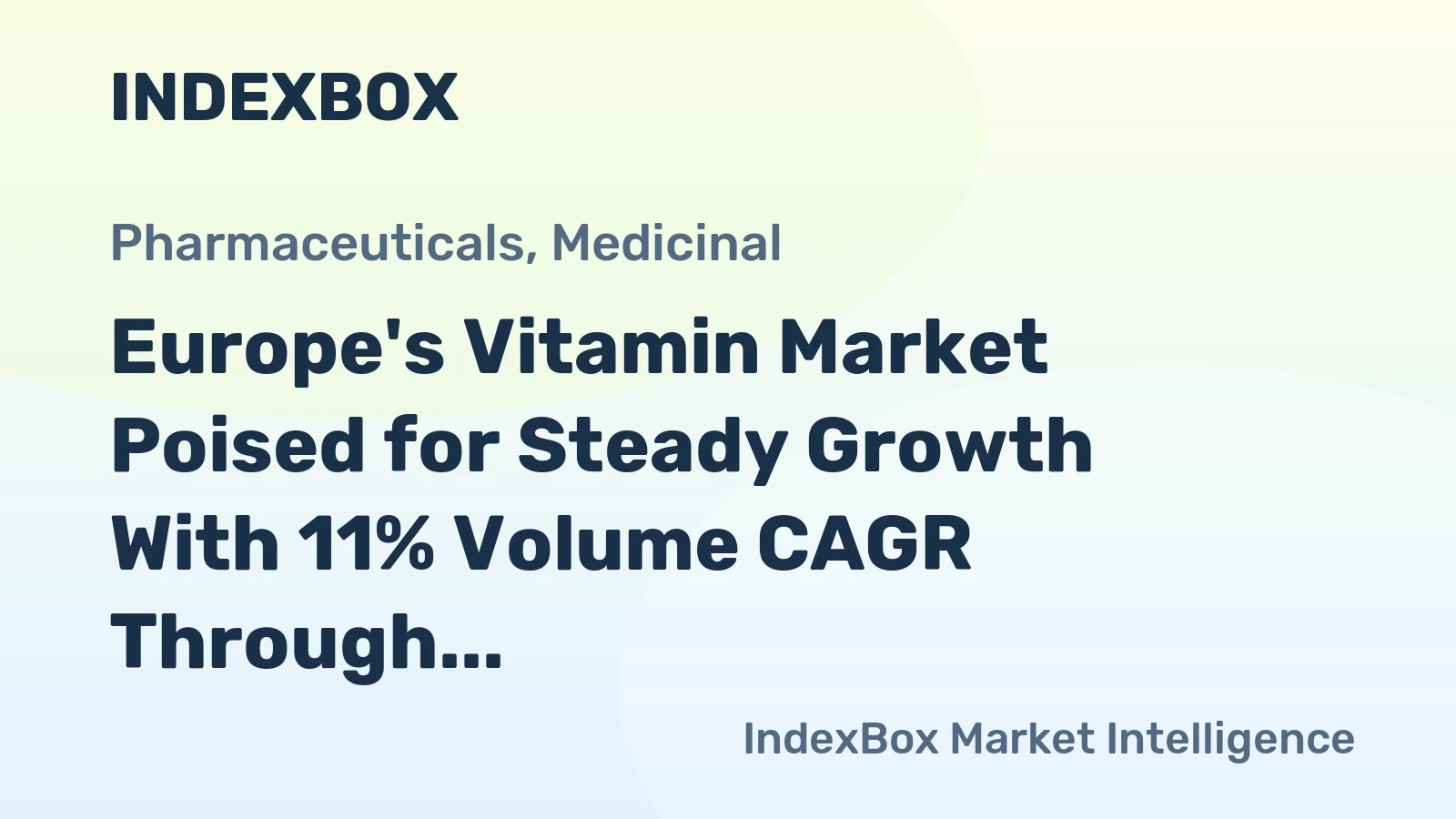Europe's Vitamin Market Poised for Steady Growth With 11% Volume CAGR Through 2035