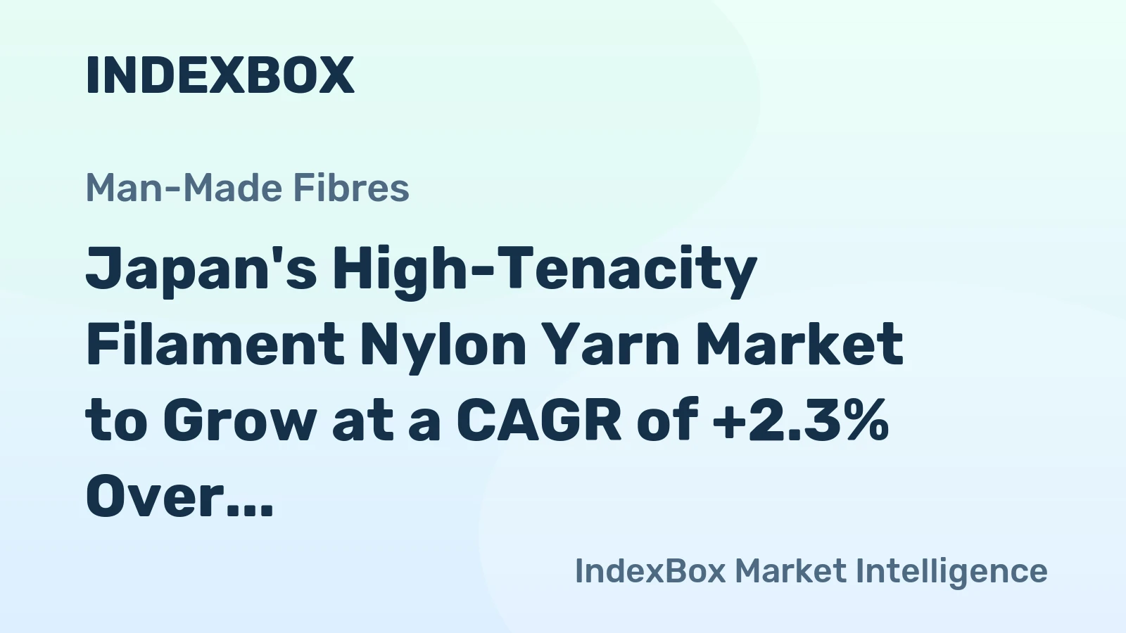 Japan's High-Tenacity Filament Nylon Yarn Market to Grow at a CAGR of +2.3% Over Next Decade