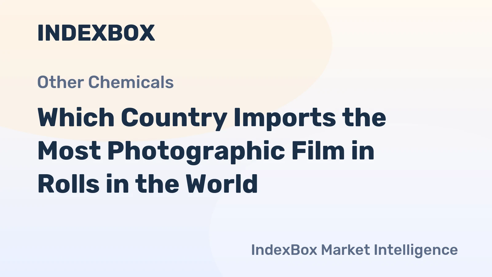 Which Country Imports the Most Photographic Film in Rolls in the World?