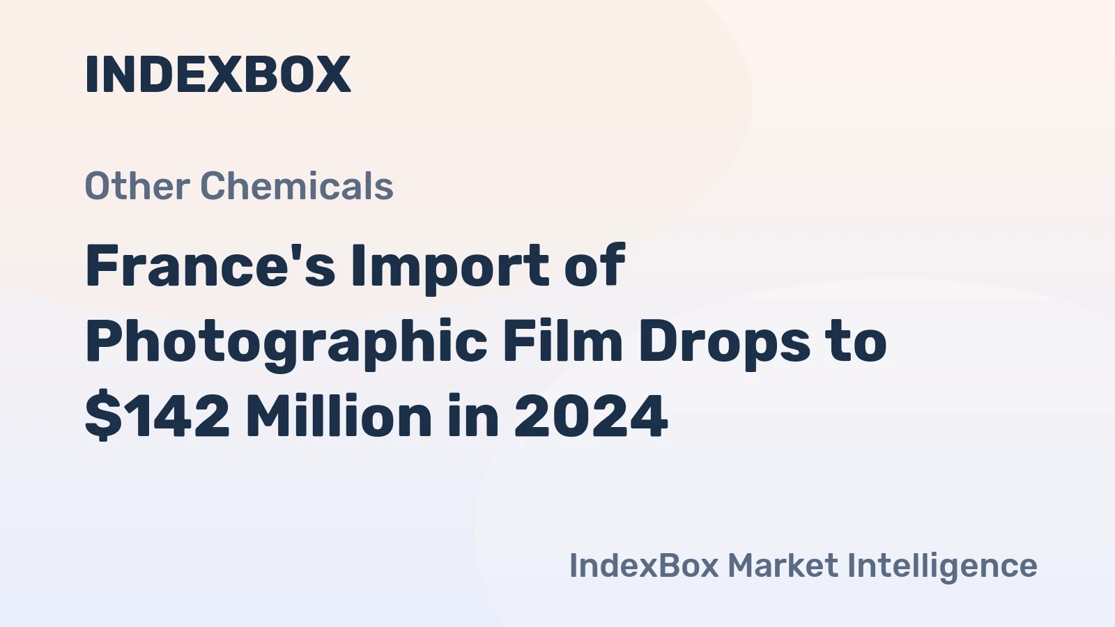 France's Import of Photographic Film Drops to $142 Million in 2024