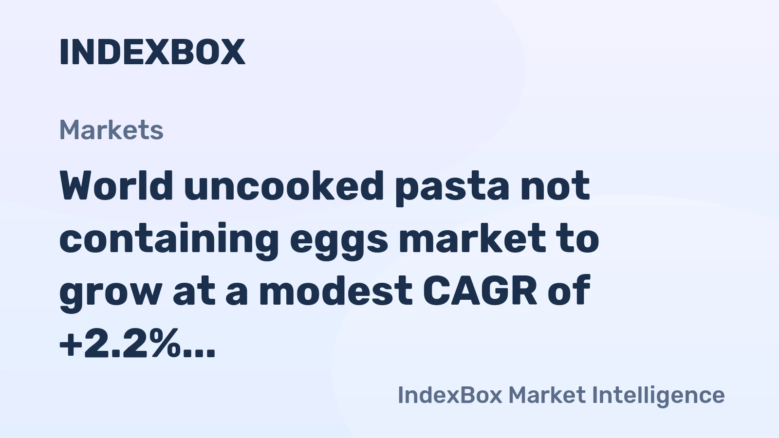 World uncooked pasta not containing eggs market to grow at a modest CAGR of +2.2%, reaching $57.1B by 2035.