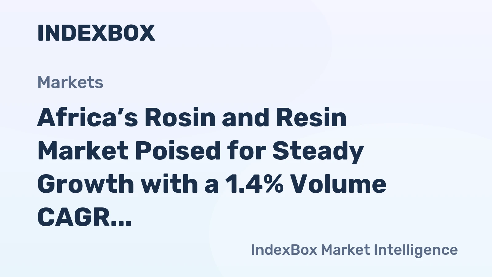 Africa’s Rosin and Resin Market Poised for Steady Growth with a 1.4% Volume CAGR Through 2035