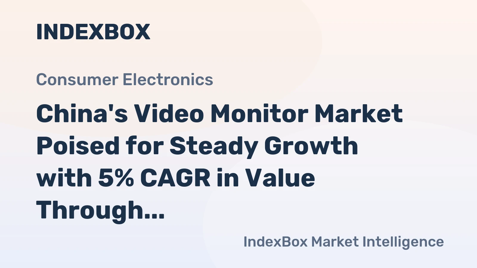 China's Video Monitor Market Poised for Steady Growth with 5% CAGR in Value Through 2035