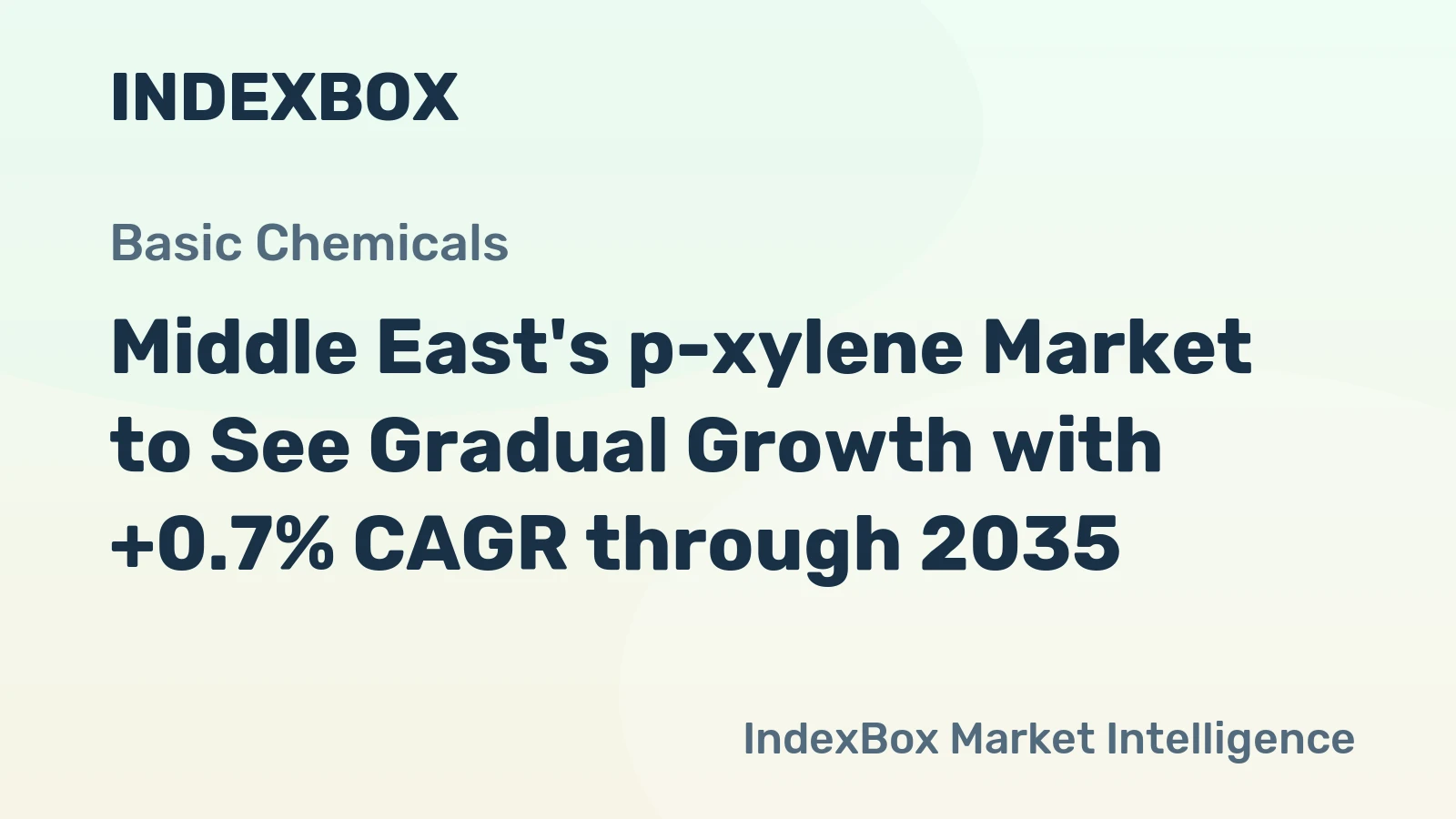 Middle East's p-xylene Market to See Gradual Growth with +0.7% CAGR through 2035