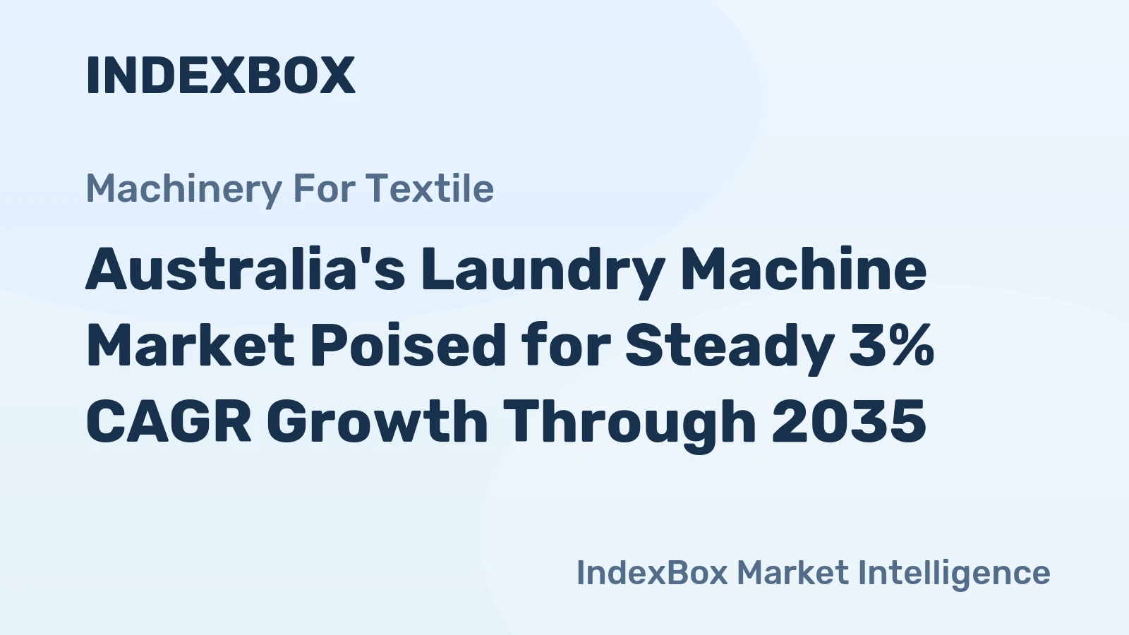 Australia's Laundry Machine Market Poised for Steady 3% CAGR Growth Through 2035