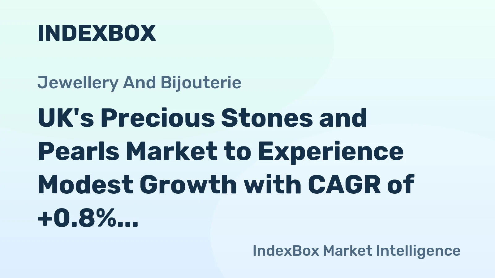 UK's Precious Stones and Pearls Market to Experience Modest Growth with CAGR of +0.8% in Volume over 2024-2035