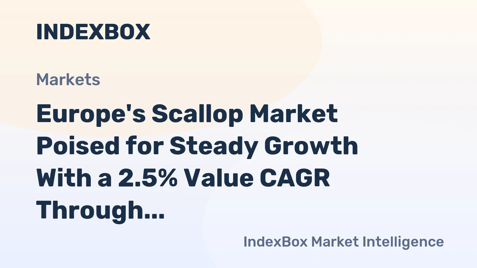 Europe's Scallop Market Poised for Steady Growth With a 2.5% Value CAGR Through 2035