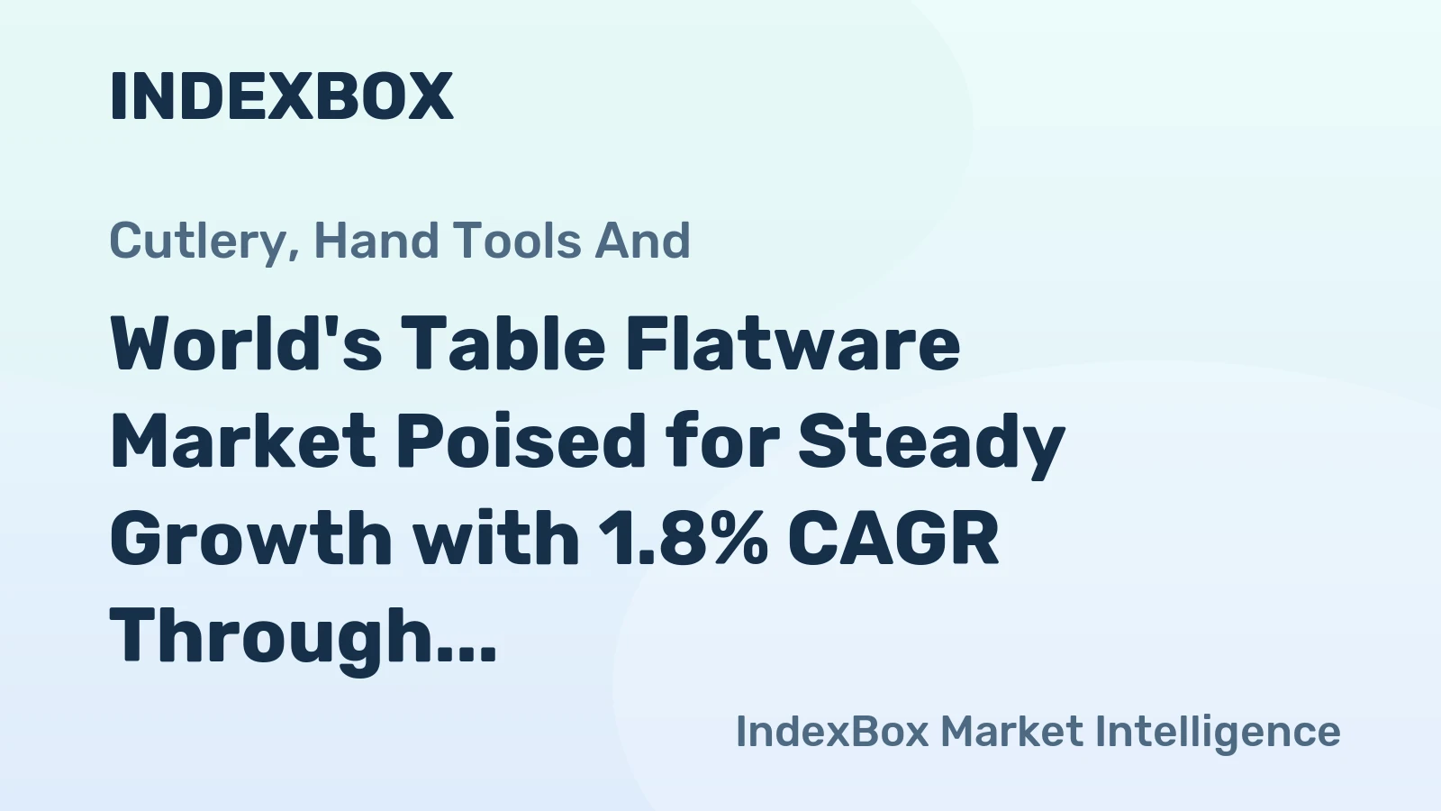 World's Table Flatware Market Poised for Steady Growth with 1.8% CAGR Through 2035