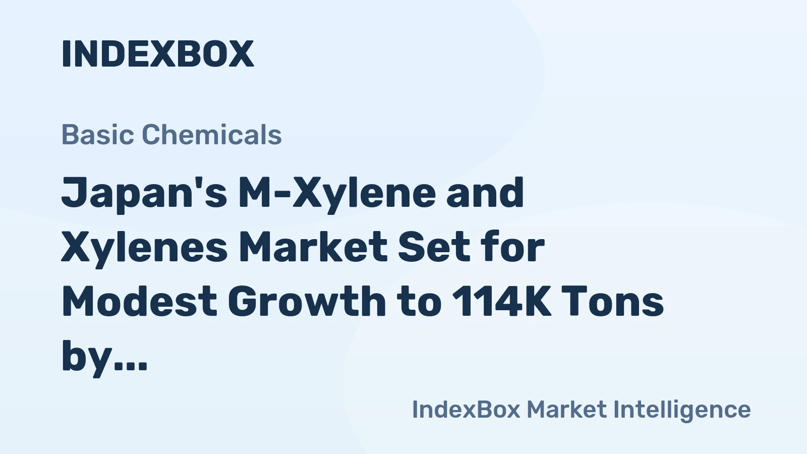 Japan's M-Xylene and Xylenes Market Set for Modest Growth to 114K Tons by 2035