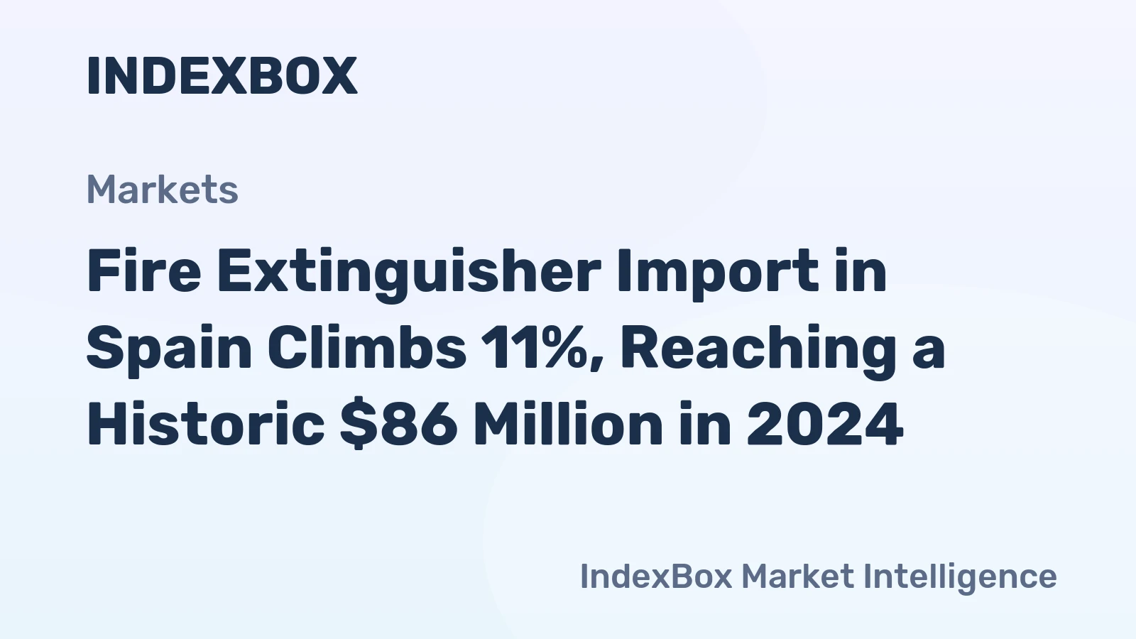 Fire Extinguisher Import in Spain Climbs 11%, Reaching a Historic $86 Million in 2024