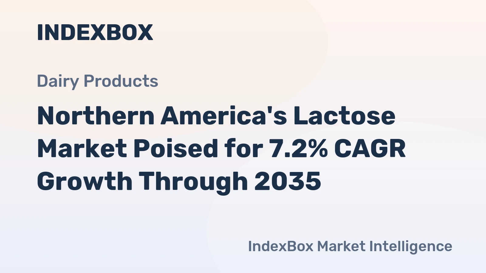 Northern America's Lactose Market Poised for 7.2% CAGR Growth Through 2035