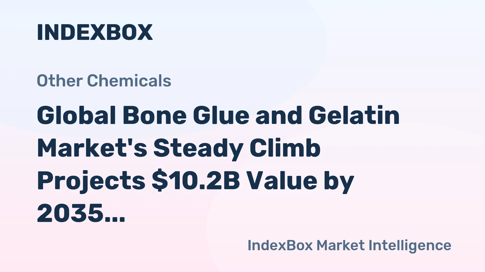 Global Bone Glue and Gelatin Market's Steady Climb Projects $10.2B Value by 2035