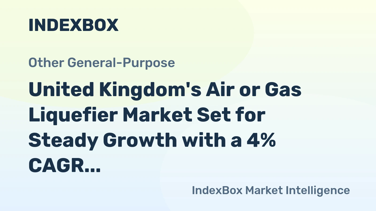 United Kingdom's Air or Gas Liquefier Market Set for Steady Growth with a 4% CAGR