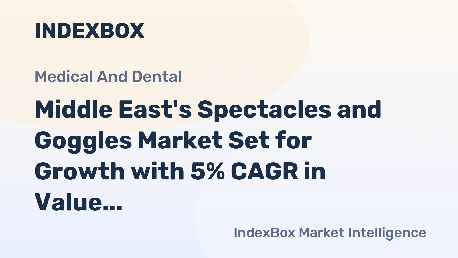 Middle East's Spectacles and Goggles Market Set for Growth with 5% CAGR in Value