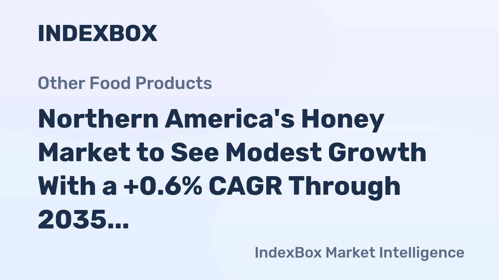 Northern America's Honey Market to See Modest Growth With a +0.6% CAGR Through 2035