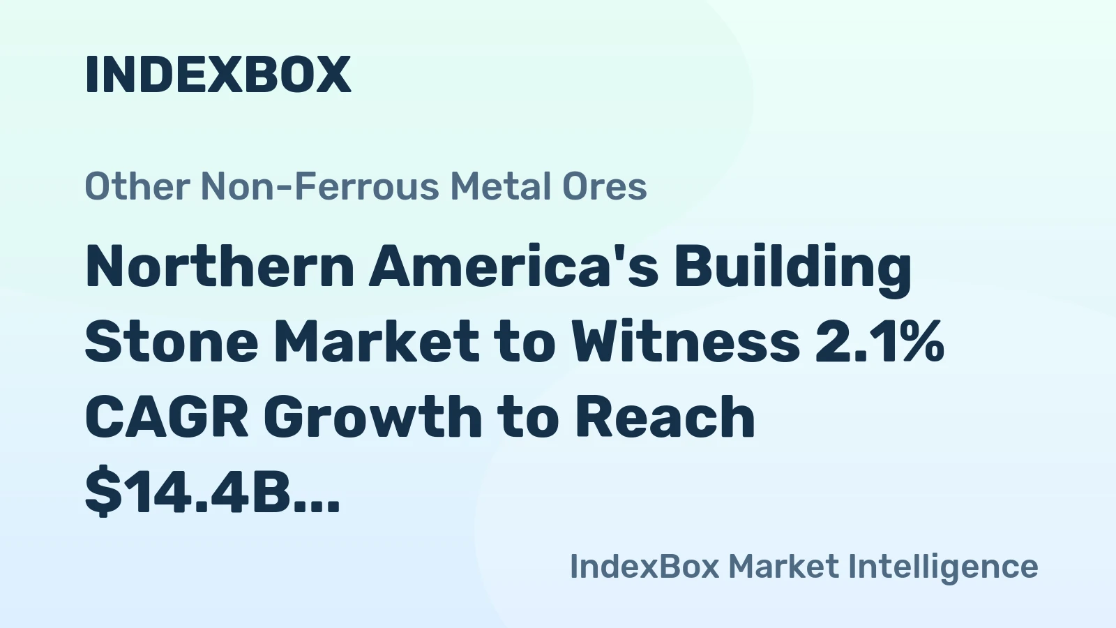 Northern America's Building Stone Market to Witness 2.1% CAGR Growth to Reach $14.4B by 2035