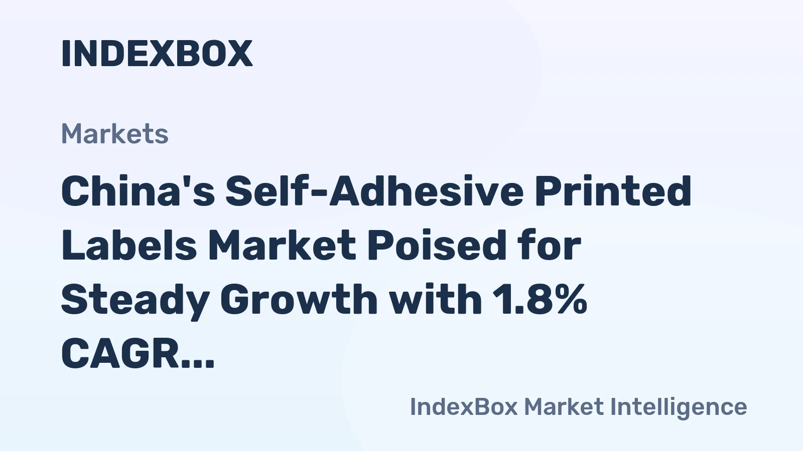China's Self-Adhesive Printed Labels Market Poised for Steady Growth with 1.8% CAGR