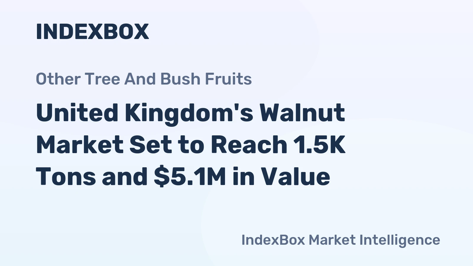 United Kingdom's Walnut Market Set to Reach 1.5K Tons and $5.1M in Value