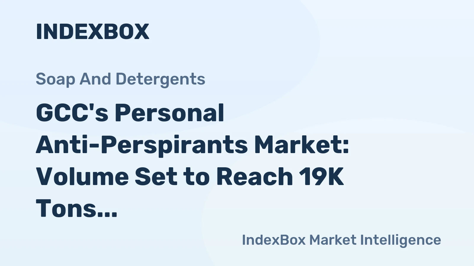 GCC's Personal Anti-Perspirants Market: Volume Set to Reach 19K Tons, Value Expected to Hit $251M by 2035