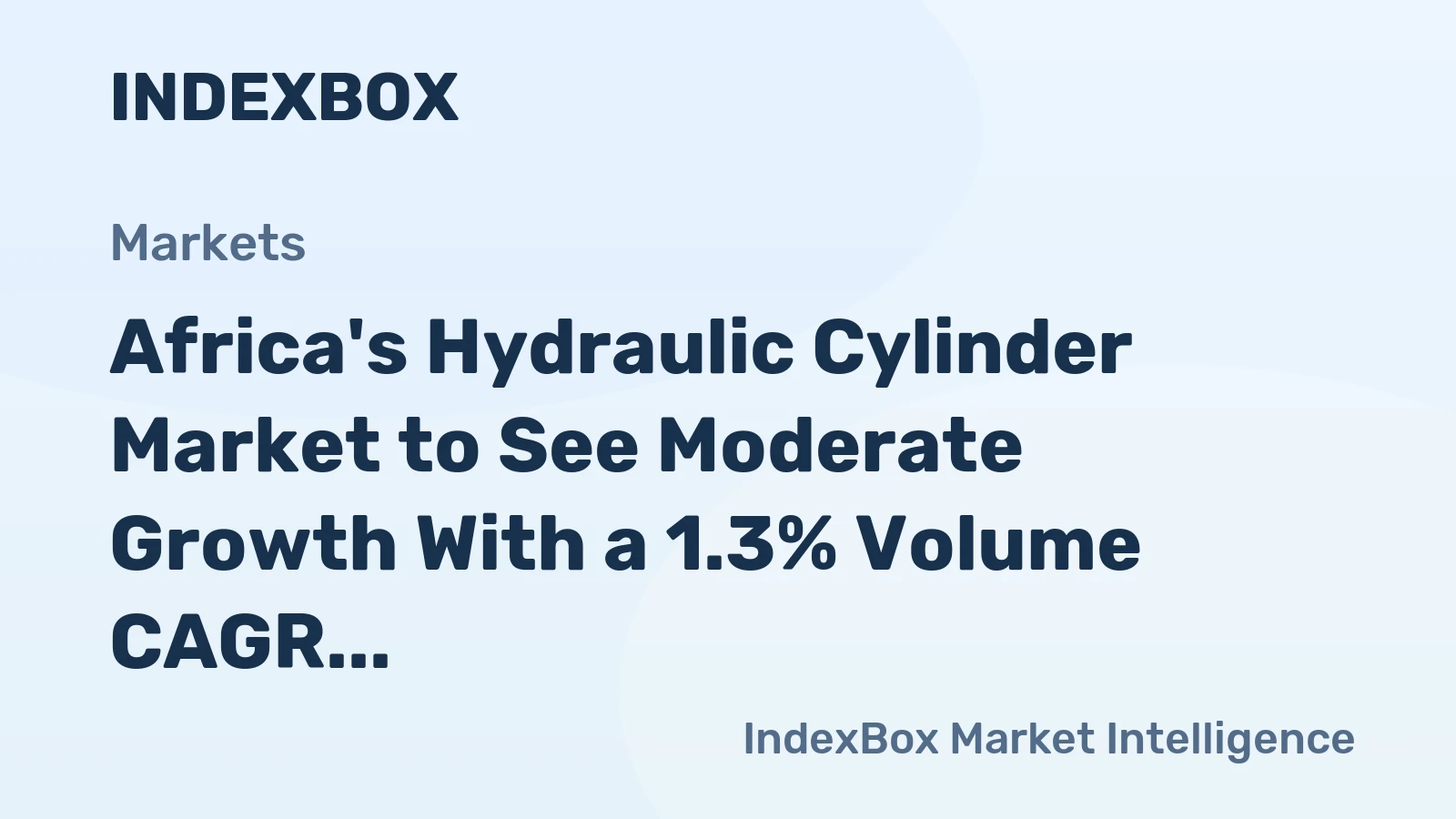 Africa's Hydraulic Cylinder Market to See Moderate Growth With a 1.3% Volume CAGR Through 2035