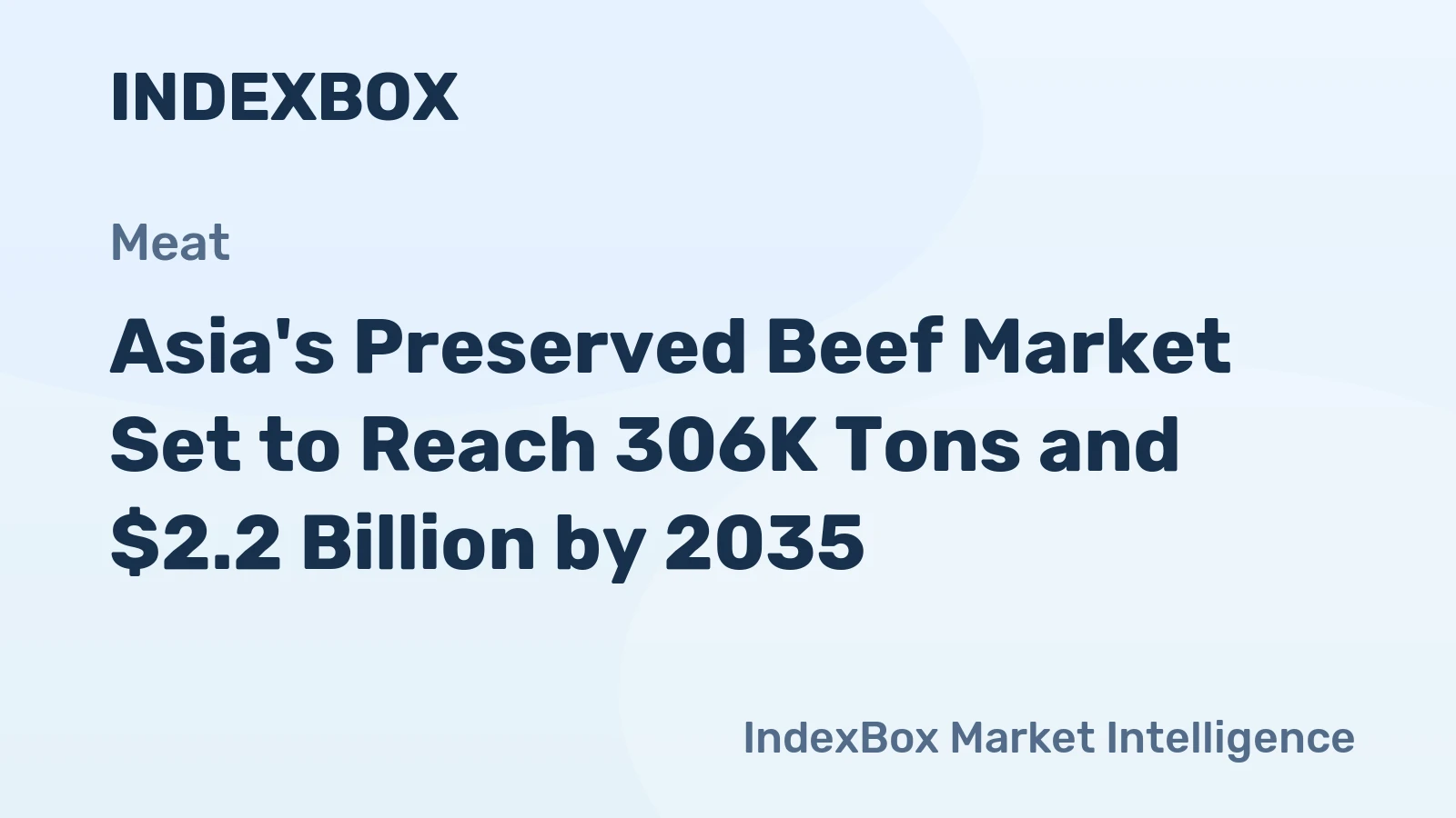 Asia's Preserved Beef Market Set to Reach 306K Tons and $2.2 Billion by 2035