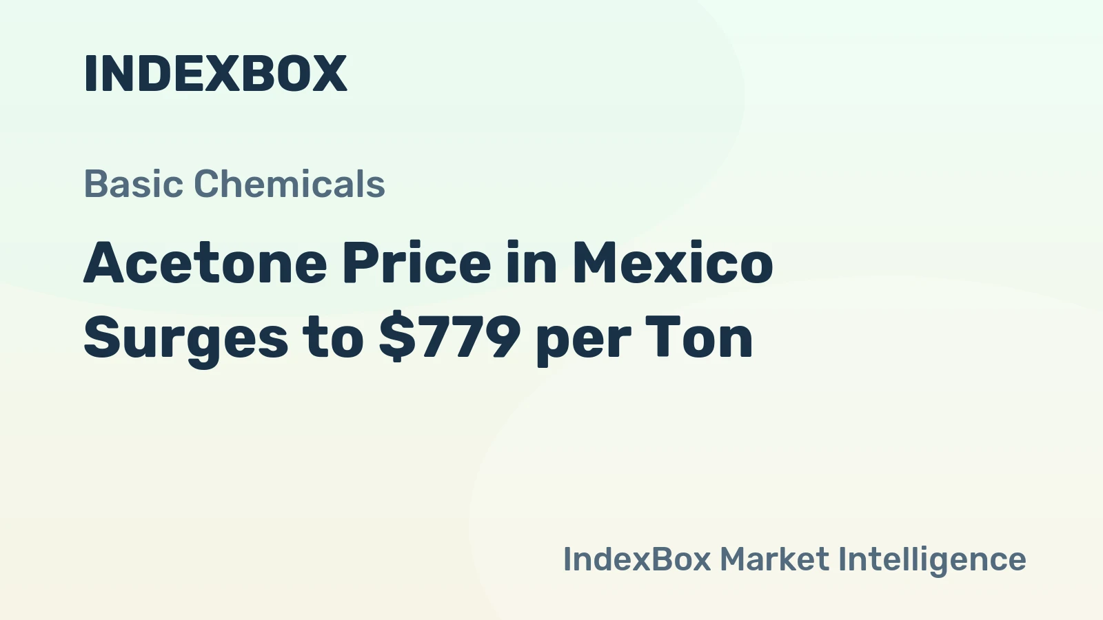 Acetone Price in Mexico Surges to $779 per Ton