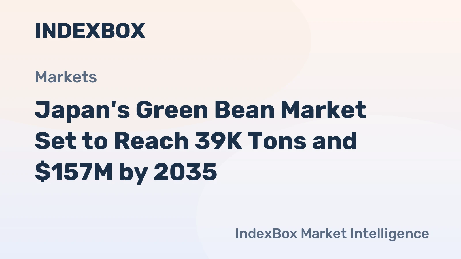 Japan's Green Bean Market Set to Reach 39K Tons and $157M by 2035