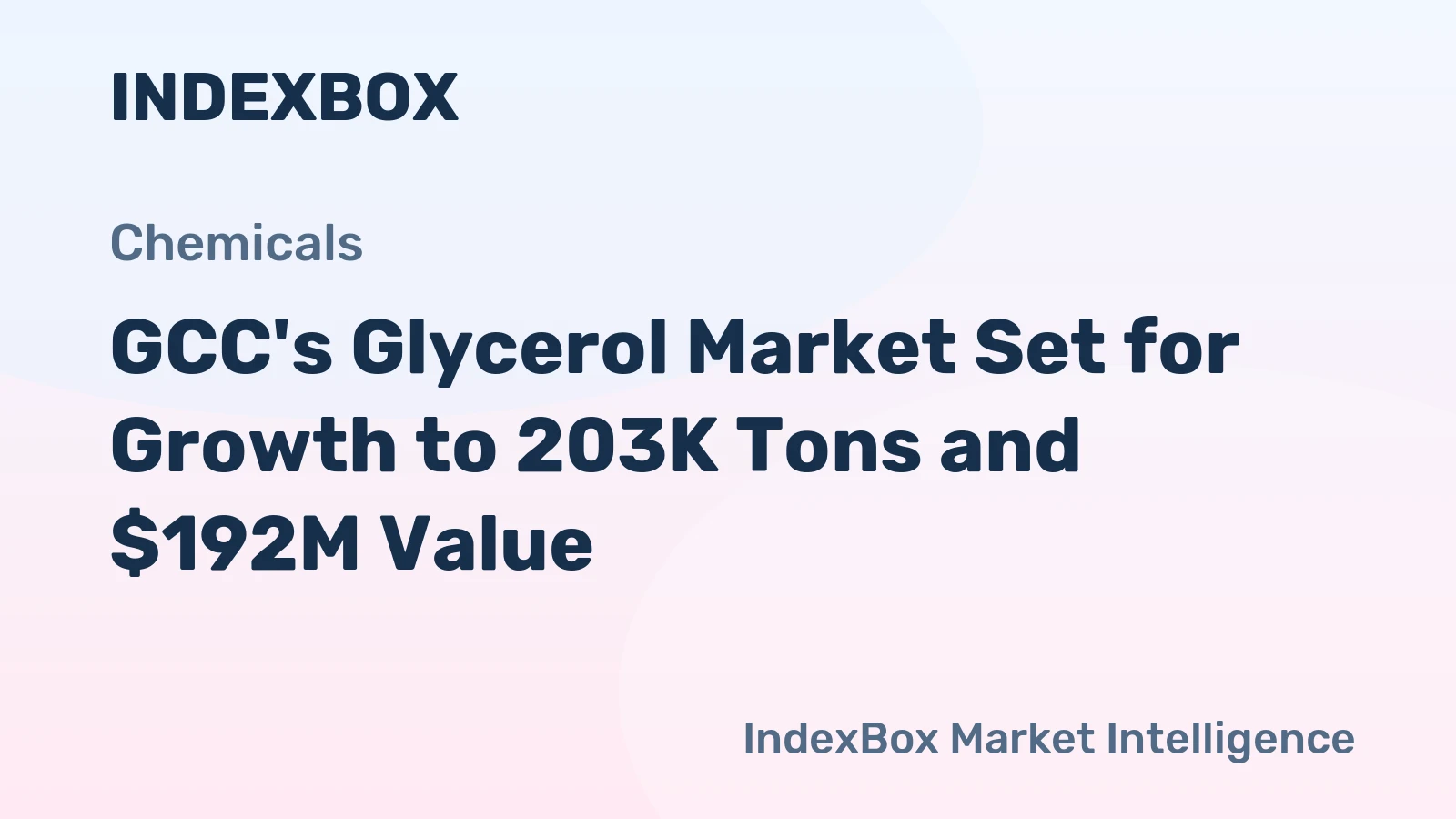 GCC's Glycerol Market Set for Growth to 203K Tons and $192M Value